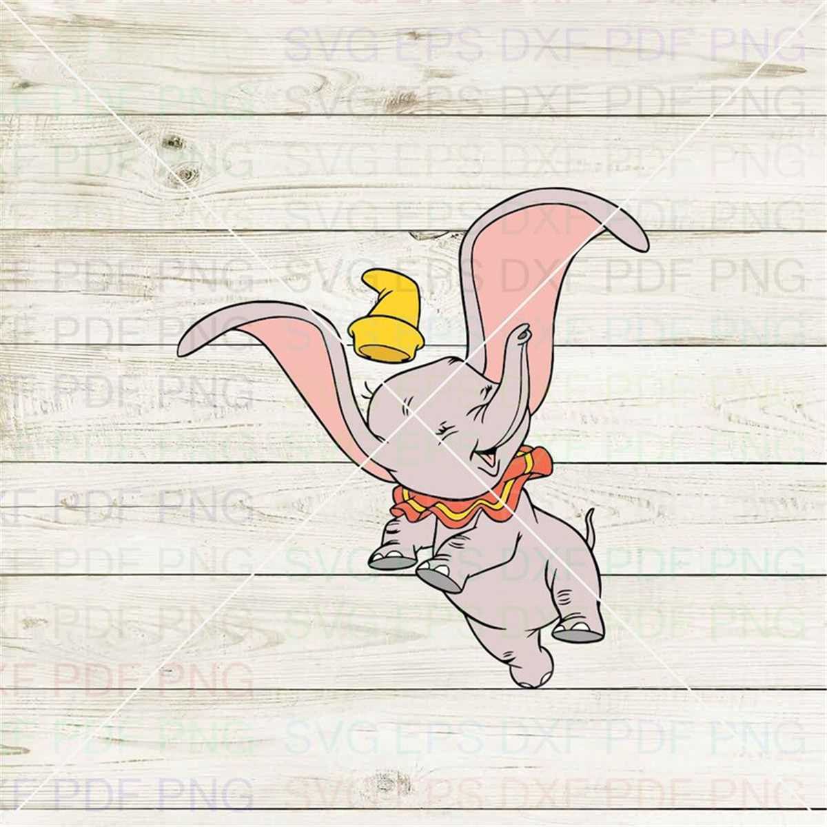 Dumbo 009 Svg Dxf Eps Pdf Png, Cricut, Cutting file, Vector, | Inspire ...
