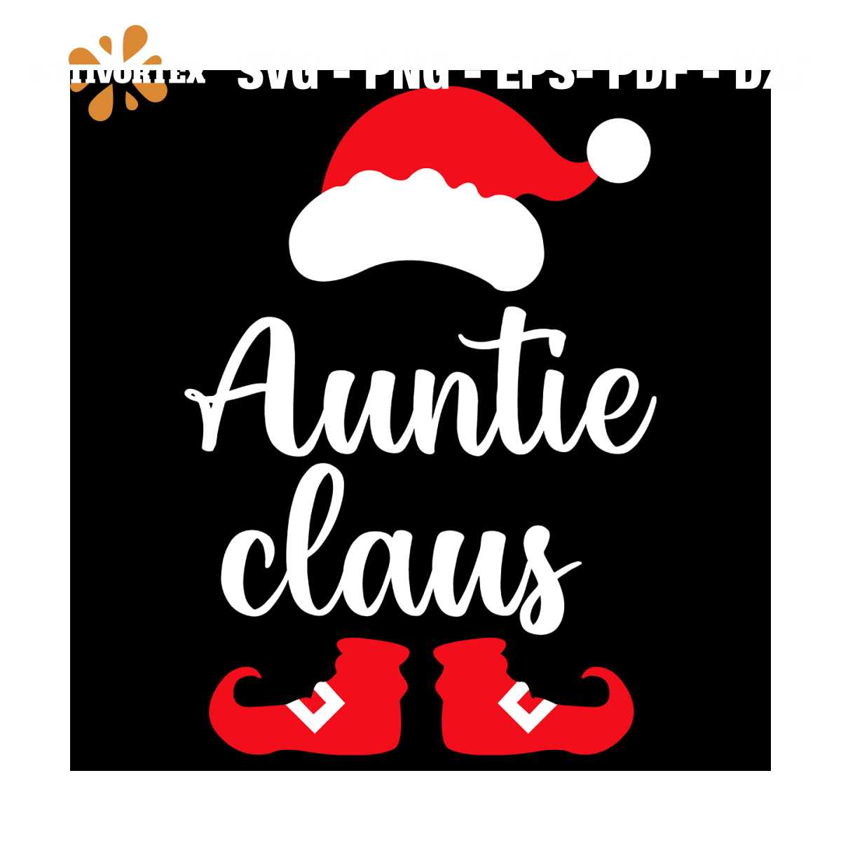 Auntie Claus Svg | Inspire Uplift