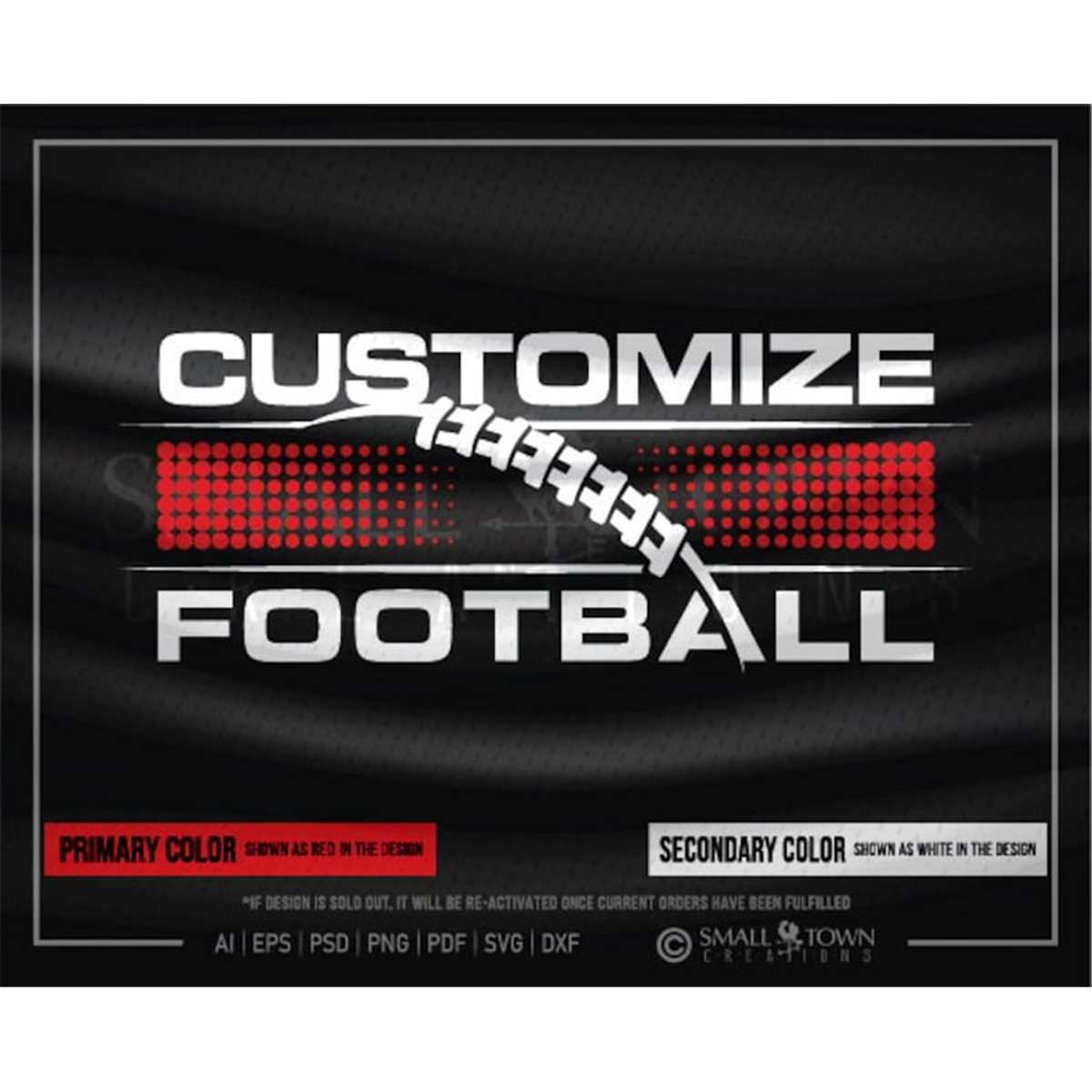 Custom SVG // Custom Football SVG // Football SVG // Customi - Inspire ...
