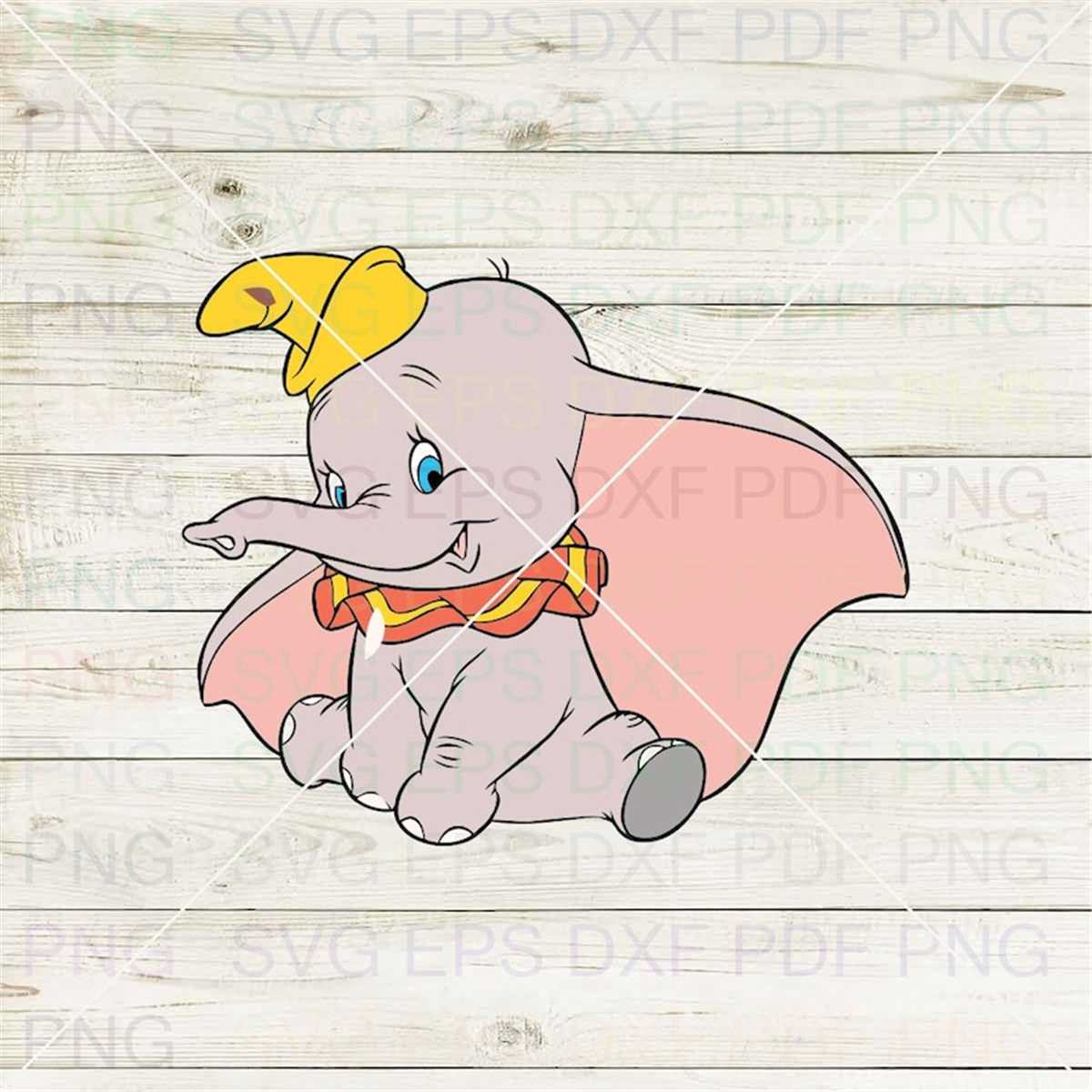 Dumbo 031 Svg Dxf Eps Pdf Png, Cricut, Cutting file, Vector, | Inspire ...