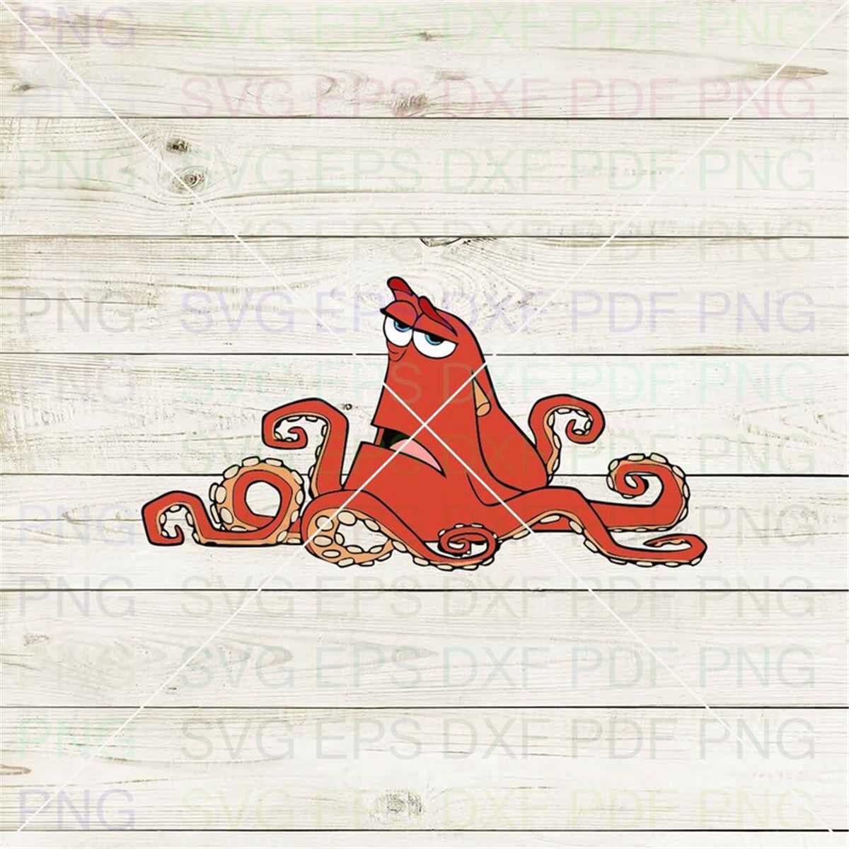 Hank The Octopus Finding Nemo 034 Svg Dxf Eps Pdf Png, Cricu | Inspire ...