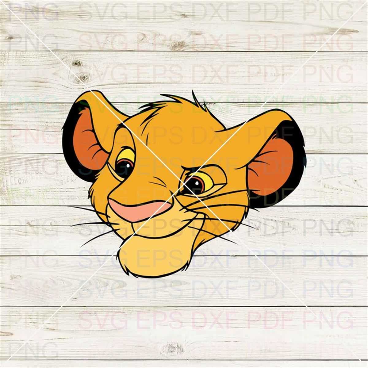 Simba The Lion King 024 Svg Dxf Eps Pdf Png, Cricut, Cutting | Inspire ...