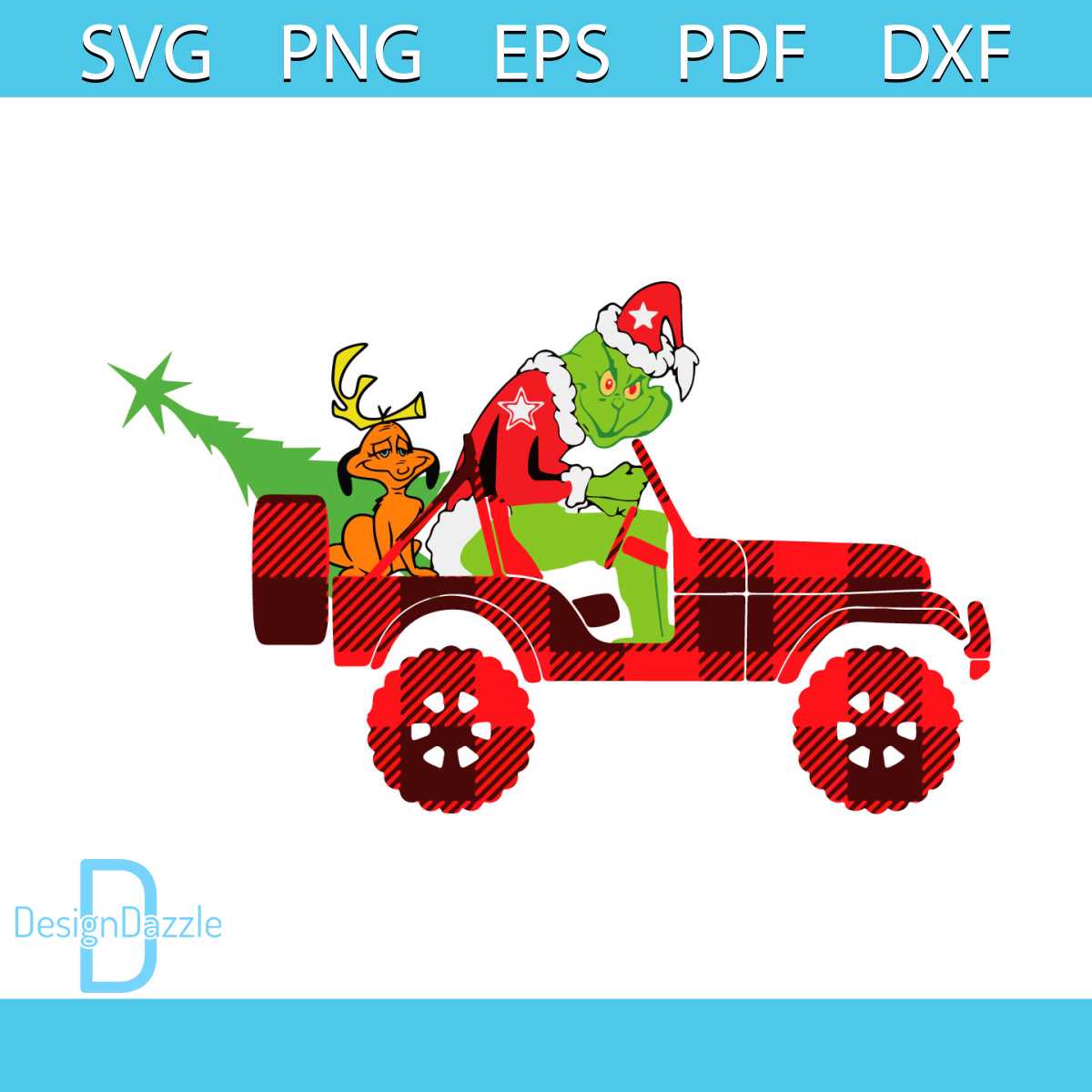 Grinch Driving Jeep Svg, Christmas Svg, Grinch Svg, Cute Gri | Inspire ...