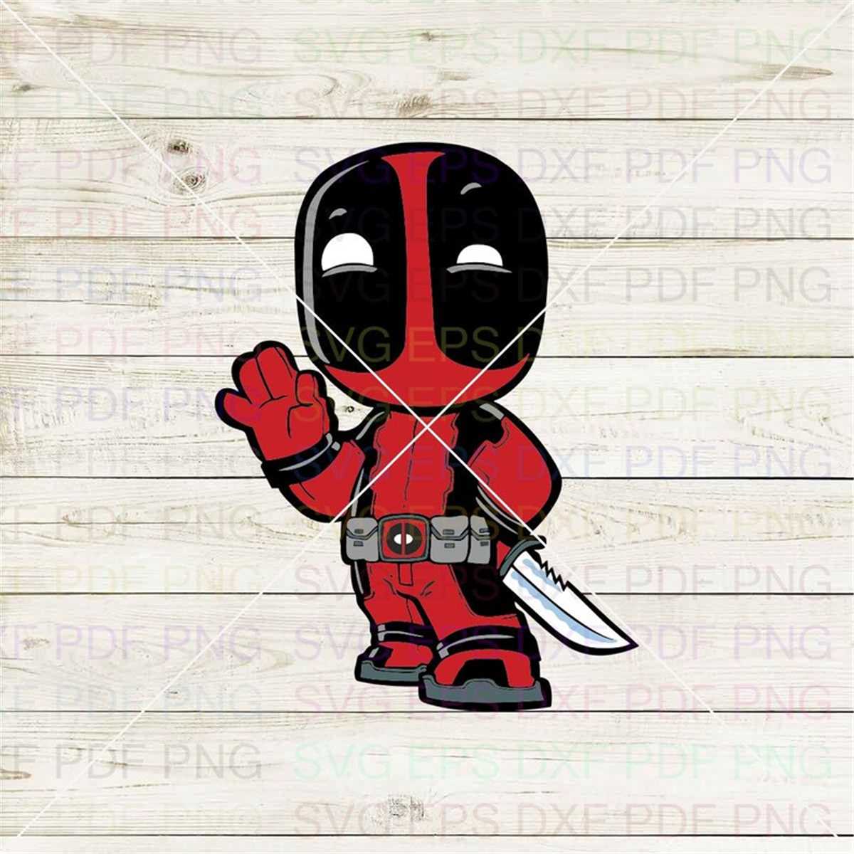 Baby Deadpool 003 Svg Dxf Eps Pdf Png, Cricut, Cutting file, | Inspire Uplift