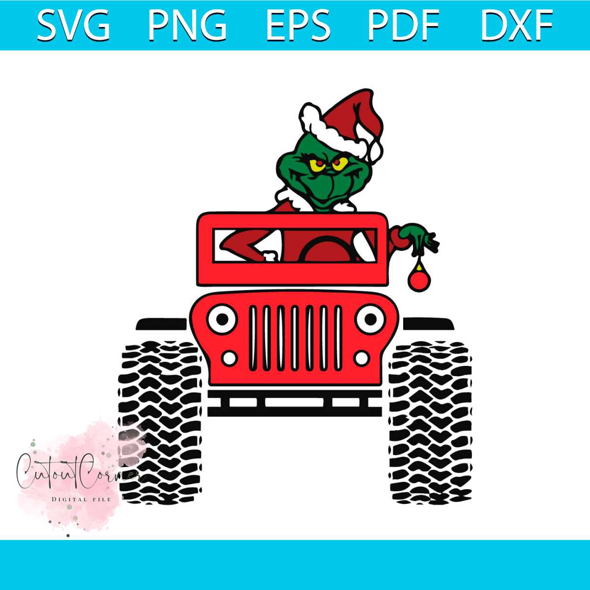 Grinch on Jeep Svg, Christmas Svg, How The Grinch Stole Chri | Inspire ...