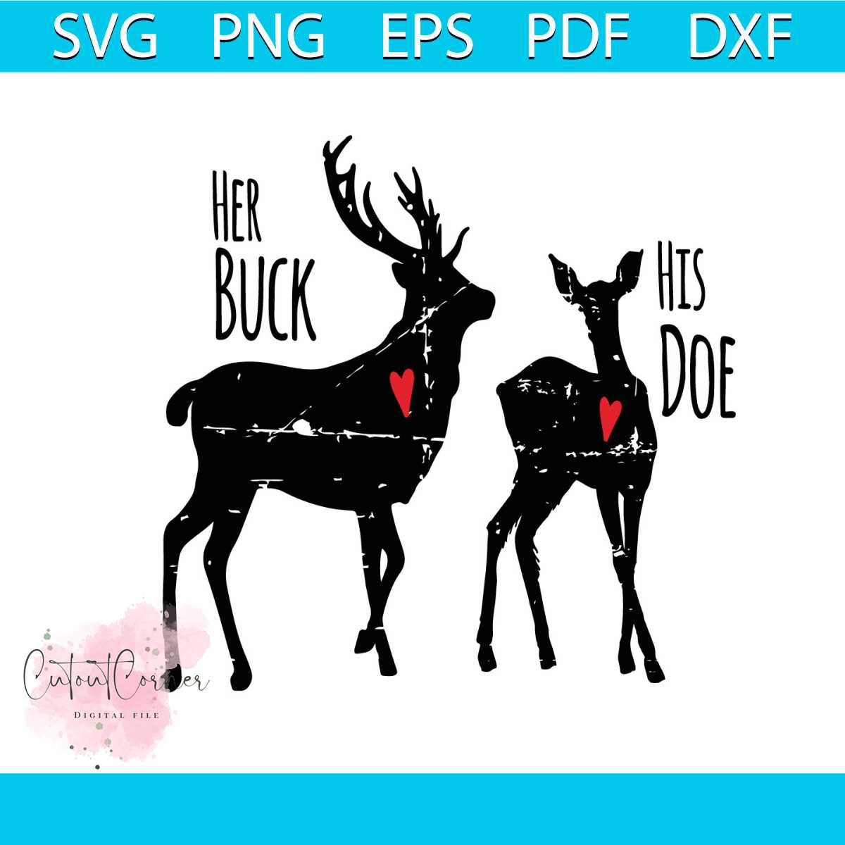 buck and doe svg - Inspire Uplift