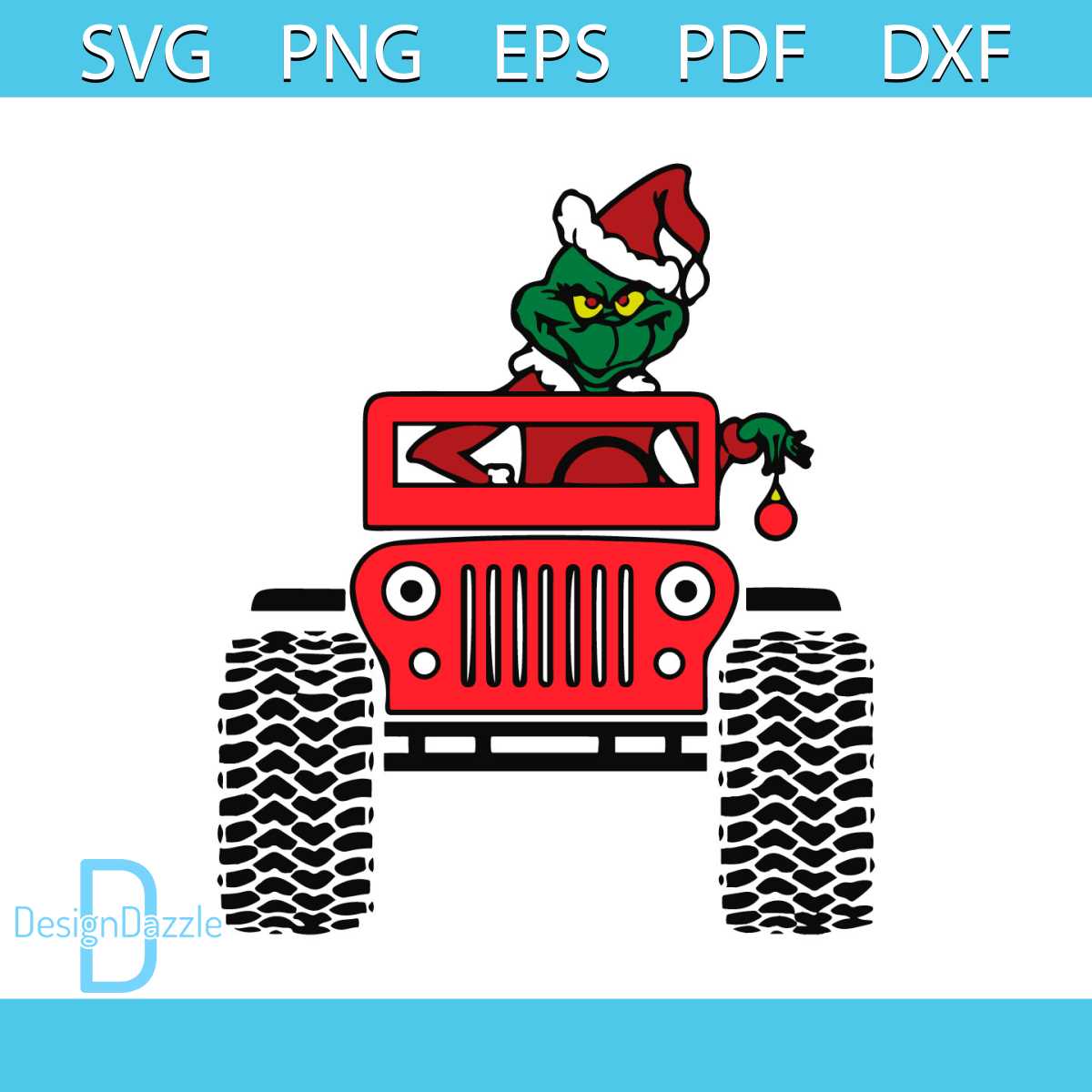Grinch on Jeep Svg, Christmas Svg, How The Grinch Stole Chri | Inspire ...