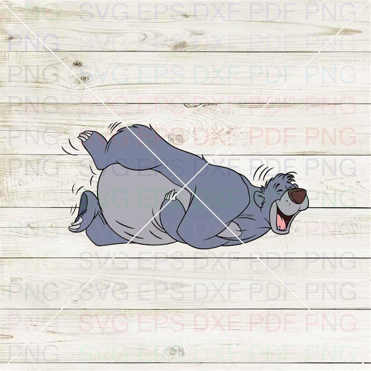 Baloo The Jungle Book 015 Svg Dxf Eps Pdf Png, Cricut, Cutti | Inspire ...