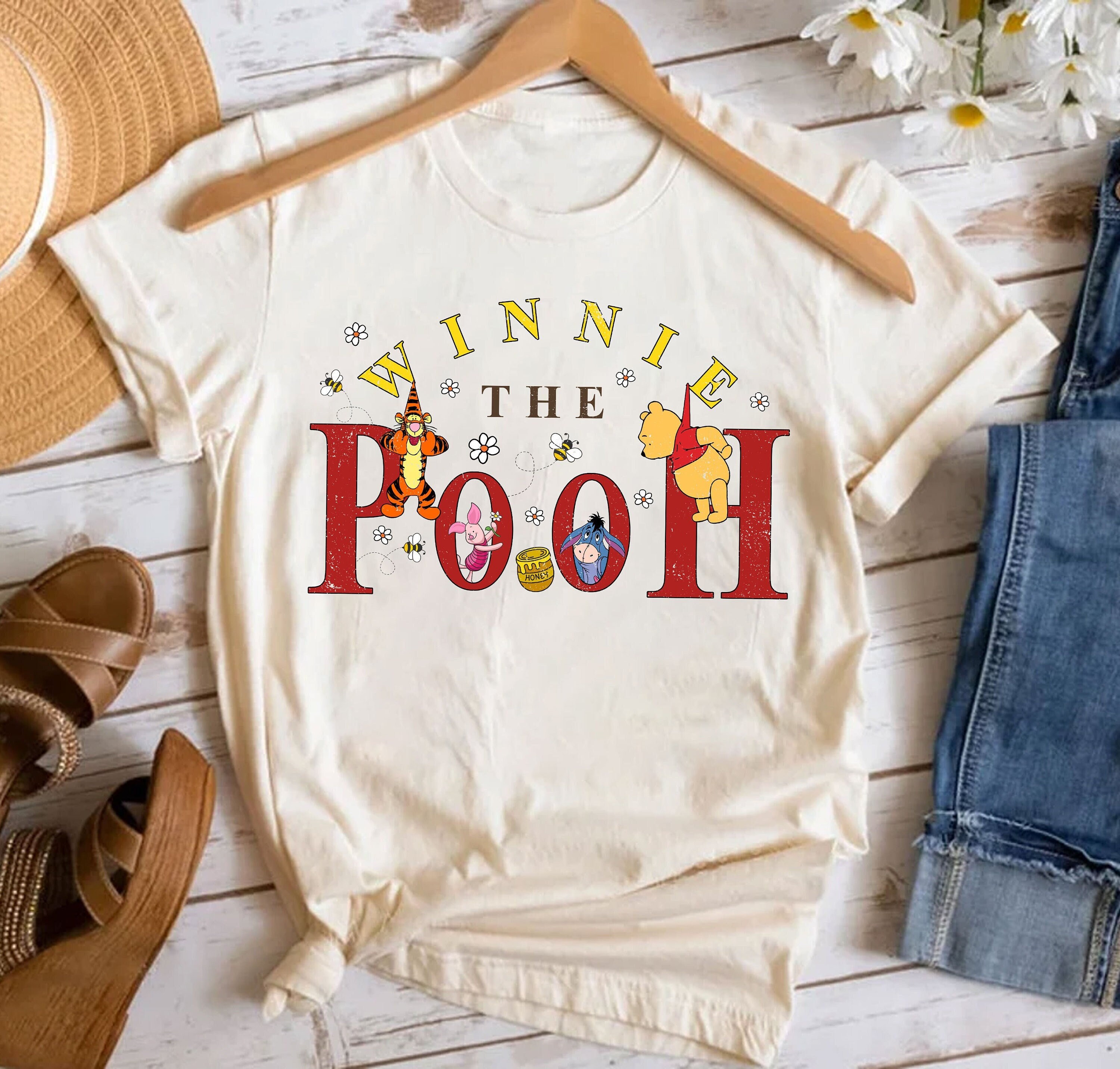 Vintage Disney Winnie The Pooh Shirt, Retro Pooh Bear And Fr - Inspire ...