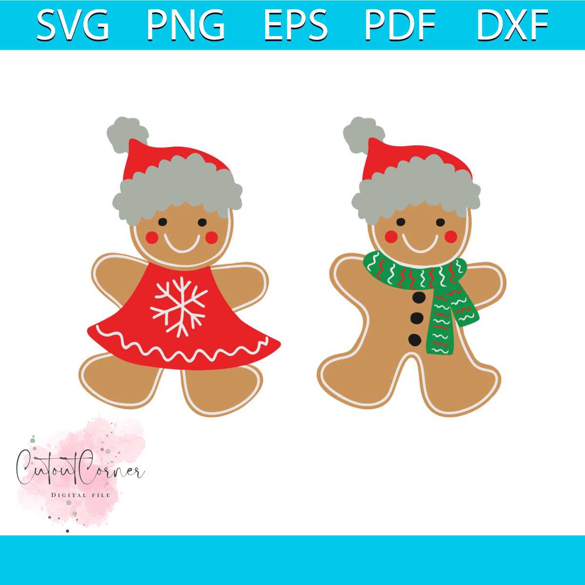 Cute Christmas Gingerbread Svg, Christmas Svg, Gingerbread M | Inspire ...