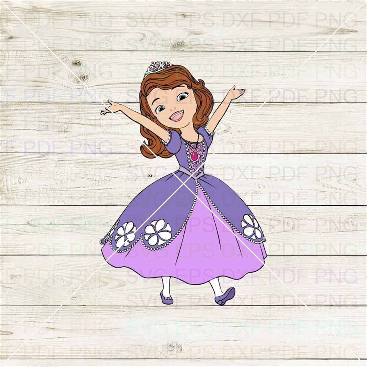 Princess Sofia Sofia The First 001 Svg Dxf Eps Pdf Png, Cric | Inspire Uplift