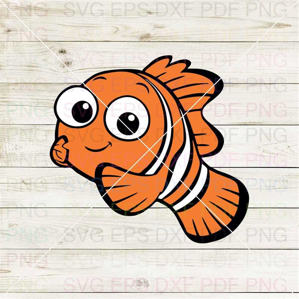 Nemo Finding Nemo 025 Svg Dxf Eps Pdf Png, Cricut, Cutting f | Inspire ...