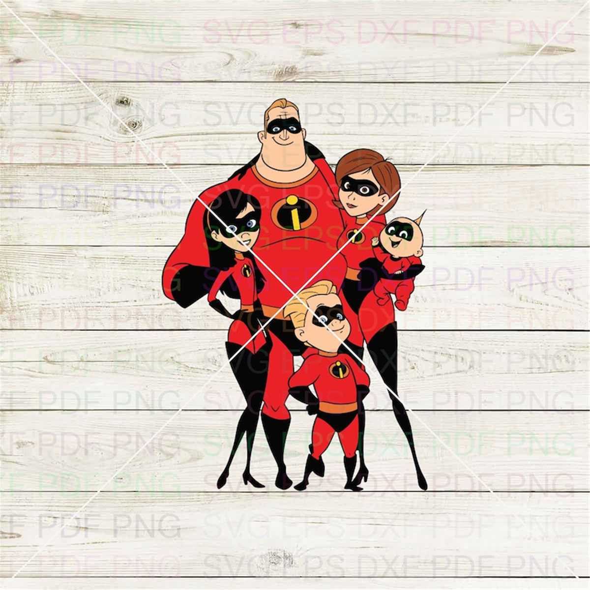 Family The Incredibles 022 Svg Dxf Eps Pdf Png, Cricut, Cutt | Inspire ...