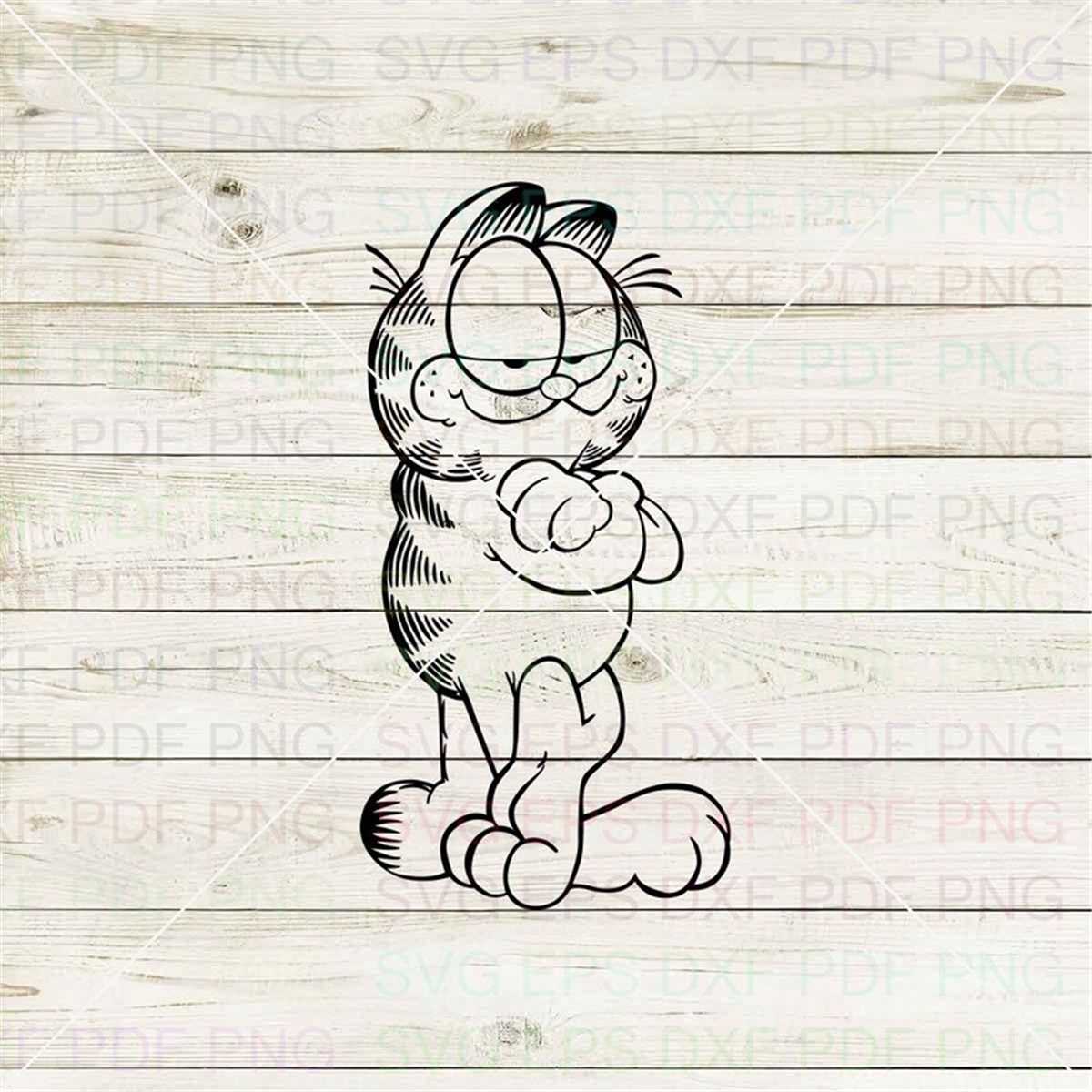 Garfield Silhouette 012 Svg Dxf Eps Pdf Png, Cricut, Cutting | Inspire ...