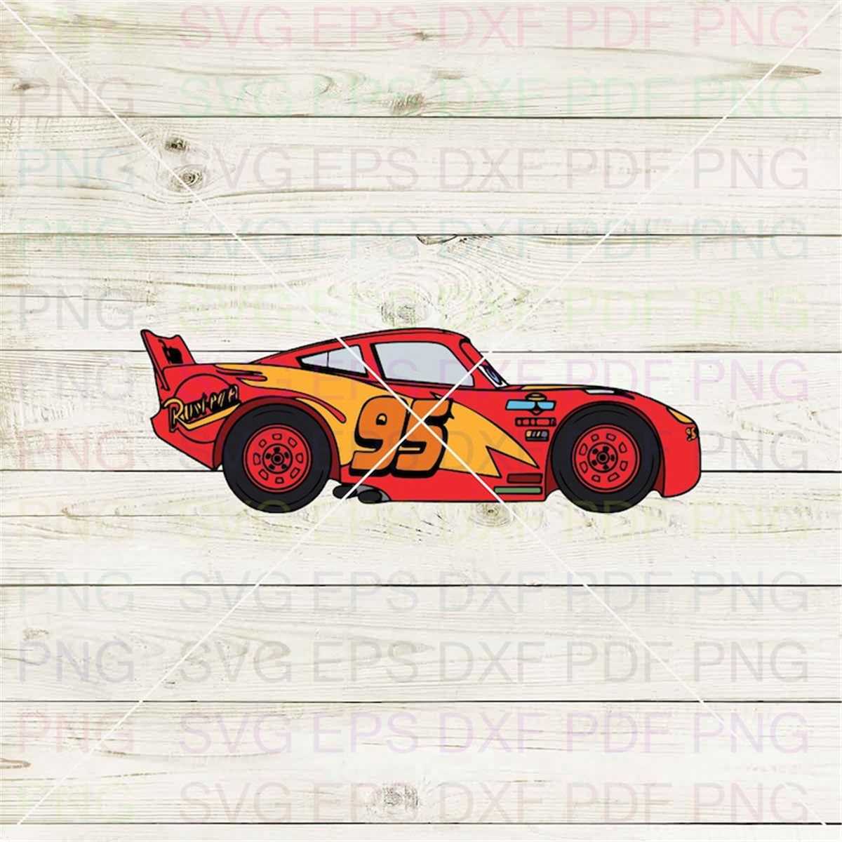 Lightning Mcqueen Car Cars 006 Svg Dxf Eps Pdf Png, Cricut, | Inspire ...