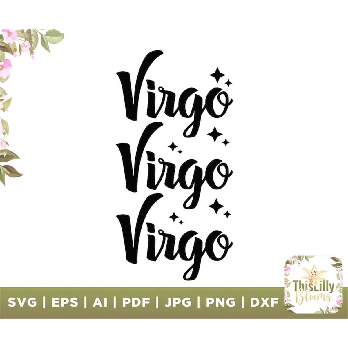 Virgo SVG, Virgo Astrological Sign, Digital Download, Horosc | Inspire ...