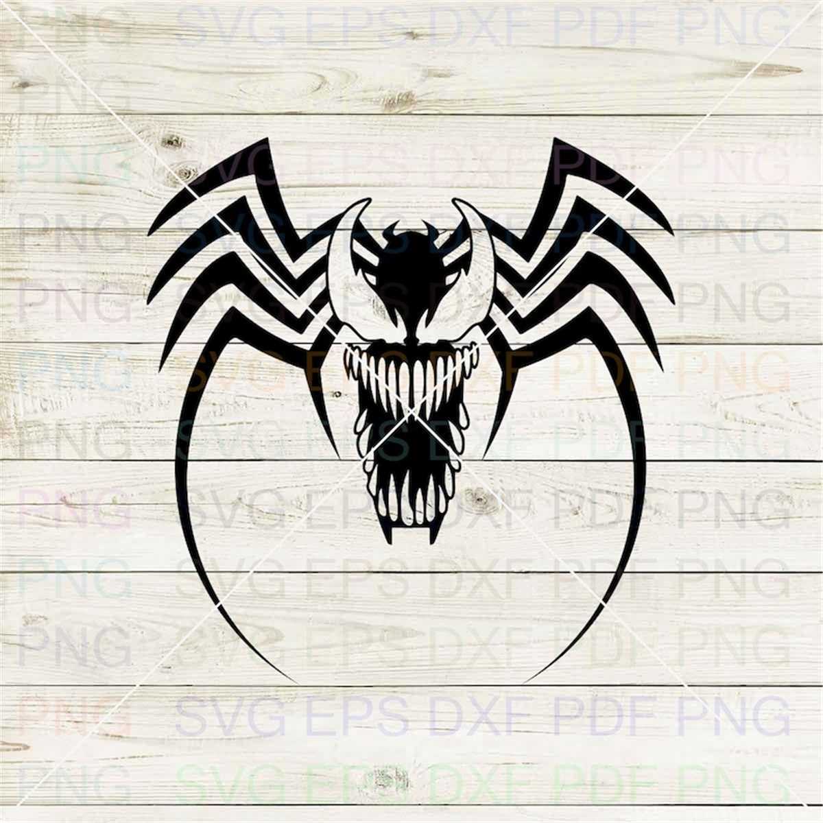Venom Silhouette 020 Svg Dxf Eps Pdf Png, Cricut, Cutting fi | Inspire ...