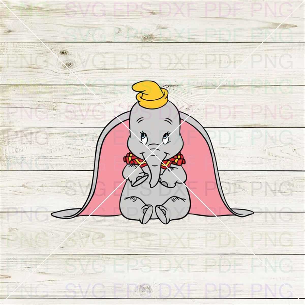 Dumbo 039 Svg Dxf Eps Pdf Png, Cricut, Cutting file, Vector, | Inspire ...