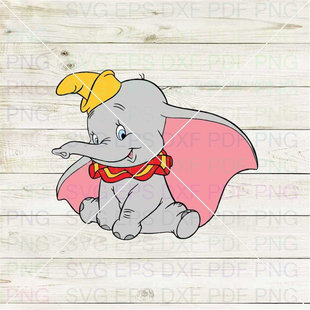 Dumbo 017 Svg Dxf Eps Pdf Png, Cricut, Cutting file, Vector, | Inspire ...