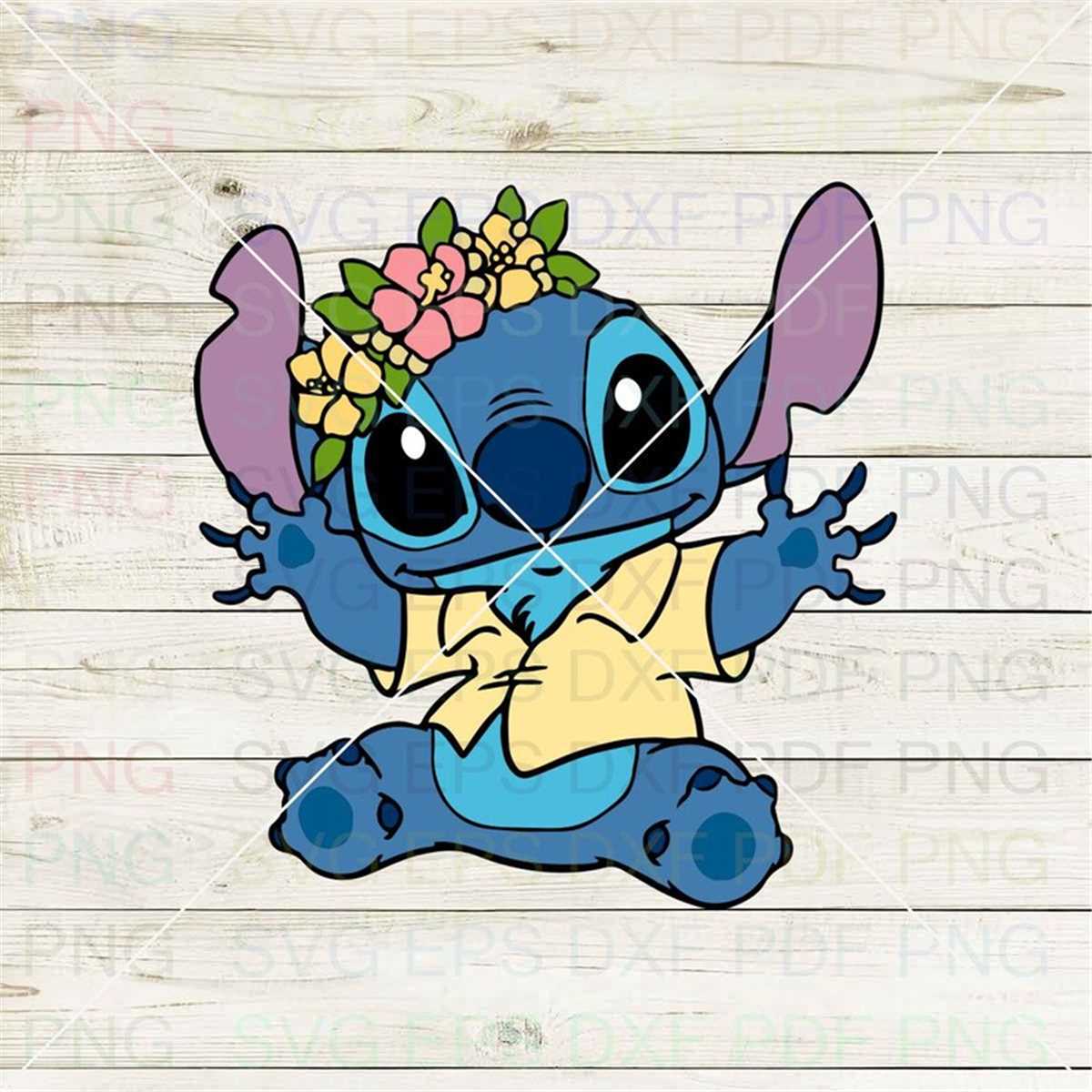Stitch Lilo And Stitch 006 Svg Dxf Eps Pdf Png, Cricut, Cutt | Inspire ...