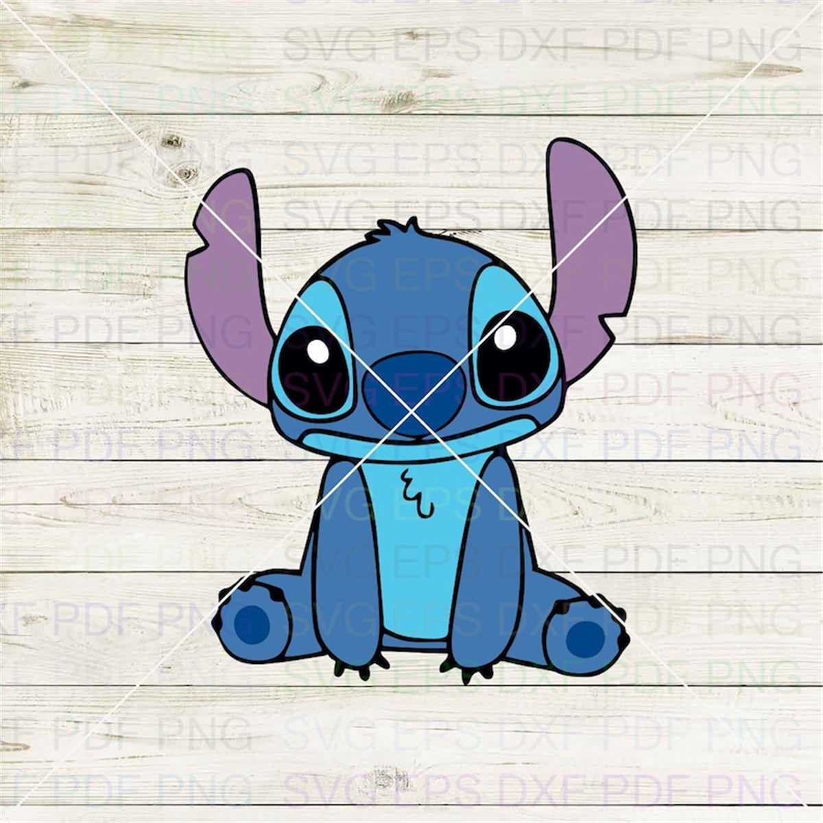 Stitch Lilo And Stitch 004 Svg Dxf Eps Pdf Png, Cricut, Cutt | Inspire ...