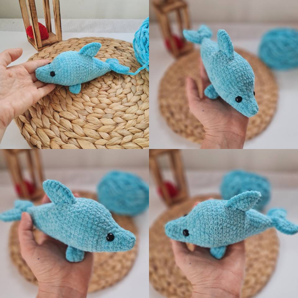 Crochet dolphin, Dolphin toy, Dolphin plush, Dolphin plushie | Inspire ...