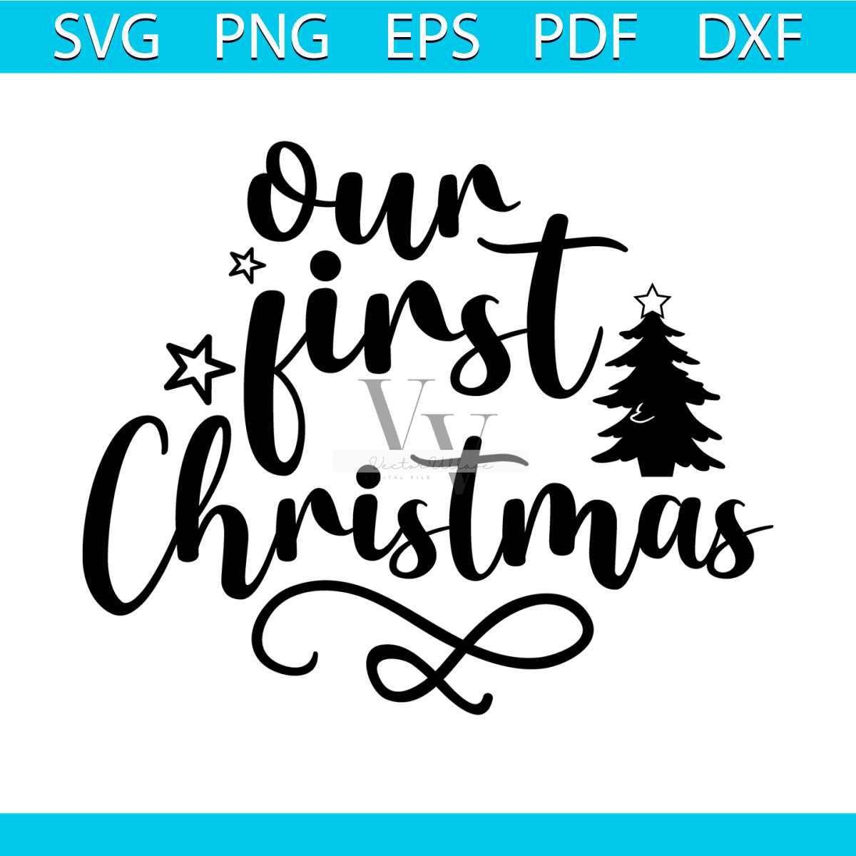 Our First Christmas Svg, Christmas Svg, Xmas Svg, Xmas Tree | Inspire ...