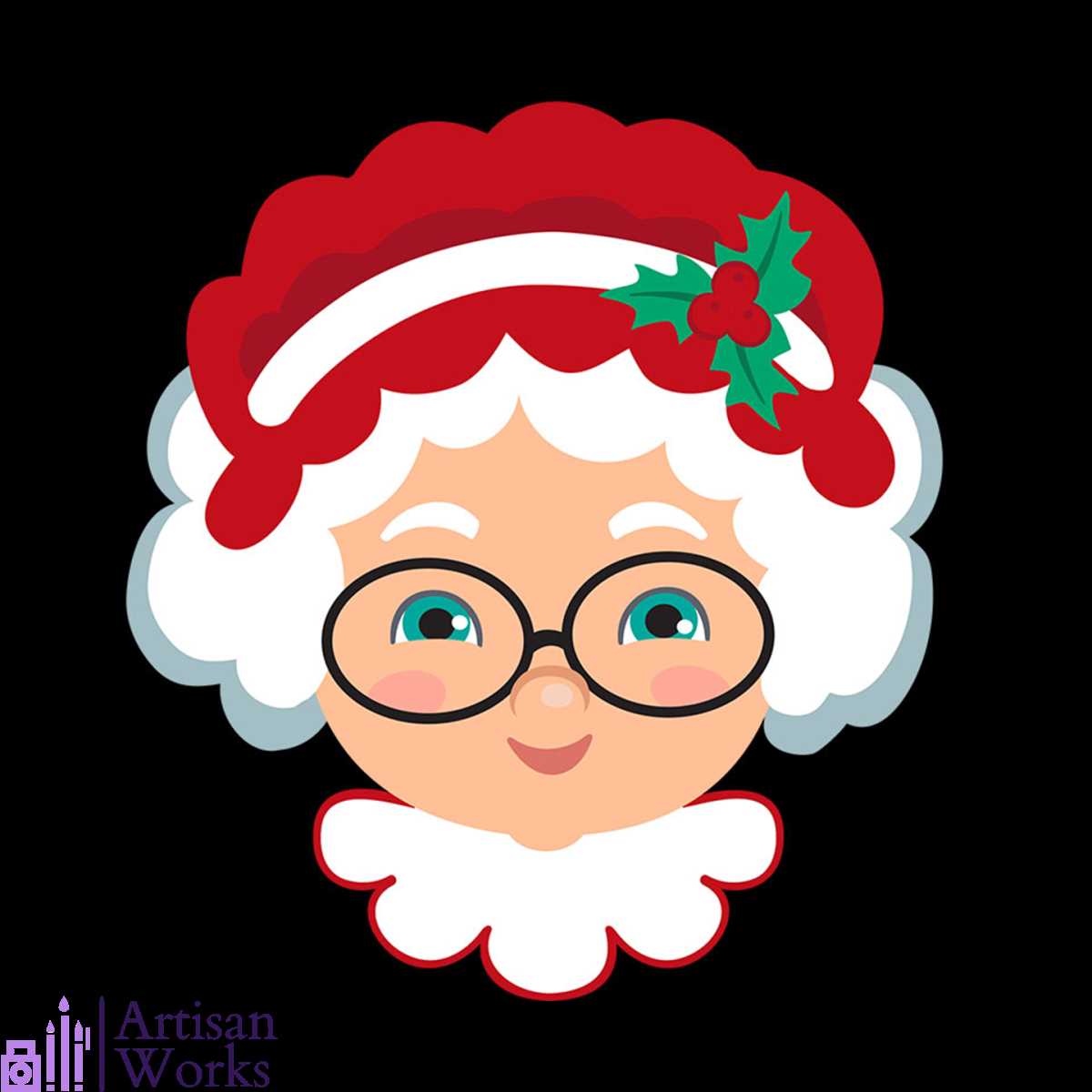 Mrs Claus Face Christmas Svg, Christmas Svg, Mrs Claus Svg, | Inspire ...