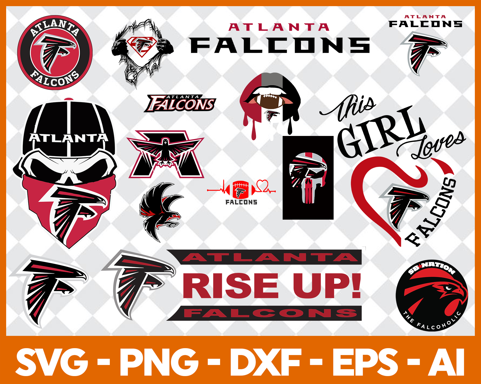 Atlanta Falcons Svg , Football Team Svg, Cricut, Digital Dow | Inspire ...