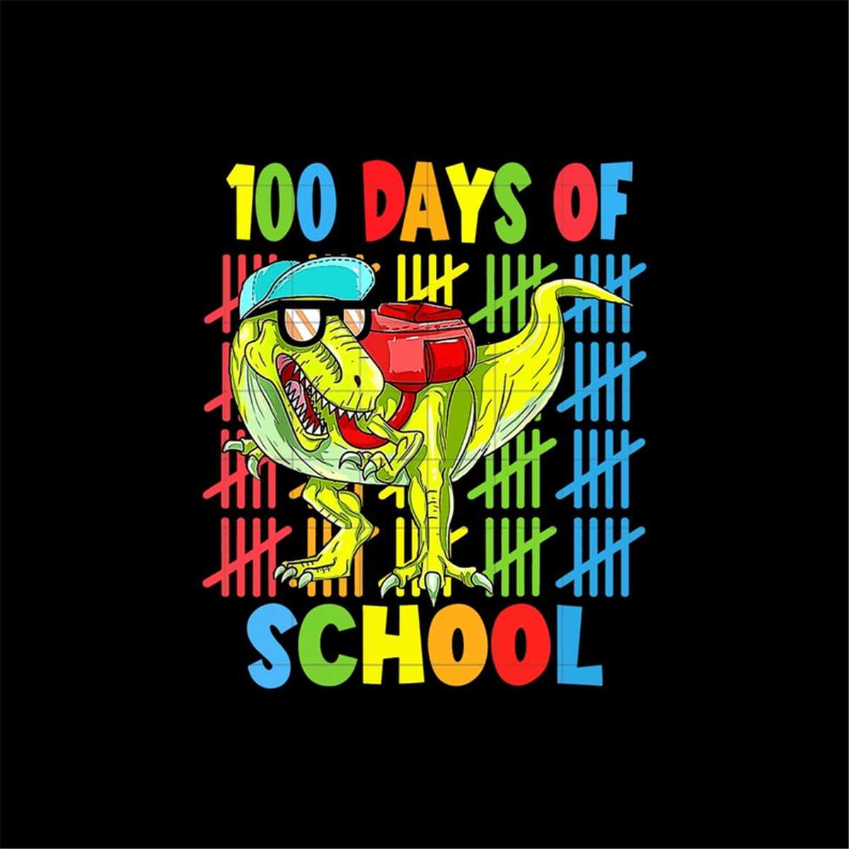 Dinosaur 100th Day Of School PNG Dinosaur with Bag 100th Day - Inspire ...