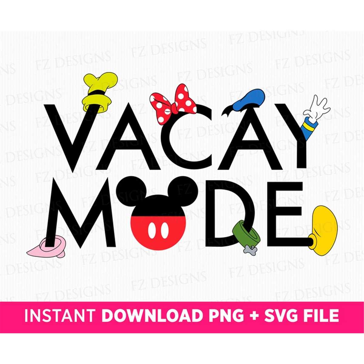 Vacay Mode Svg, Mouse and Friends Vibe Svg, Family Vacation | Inspire ...