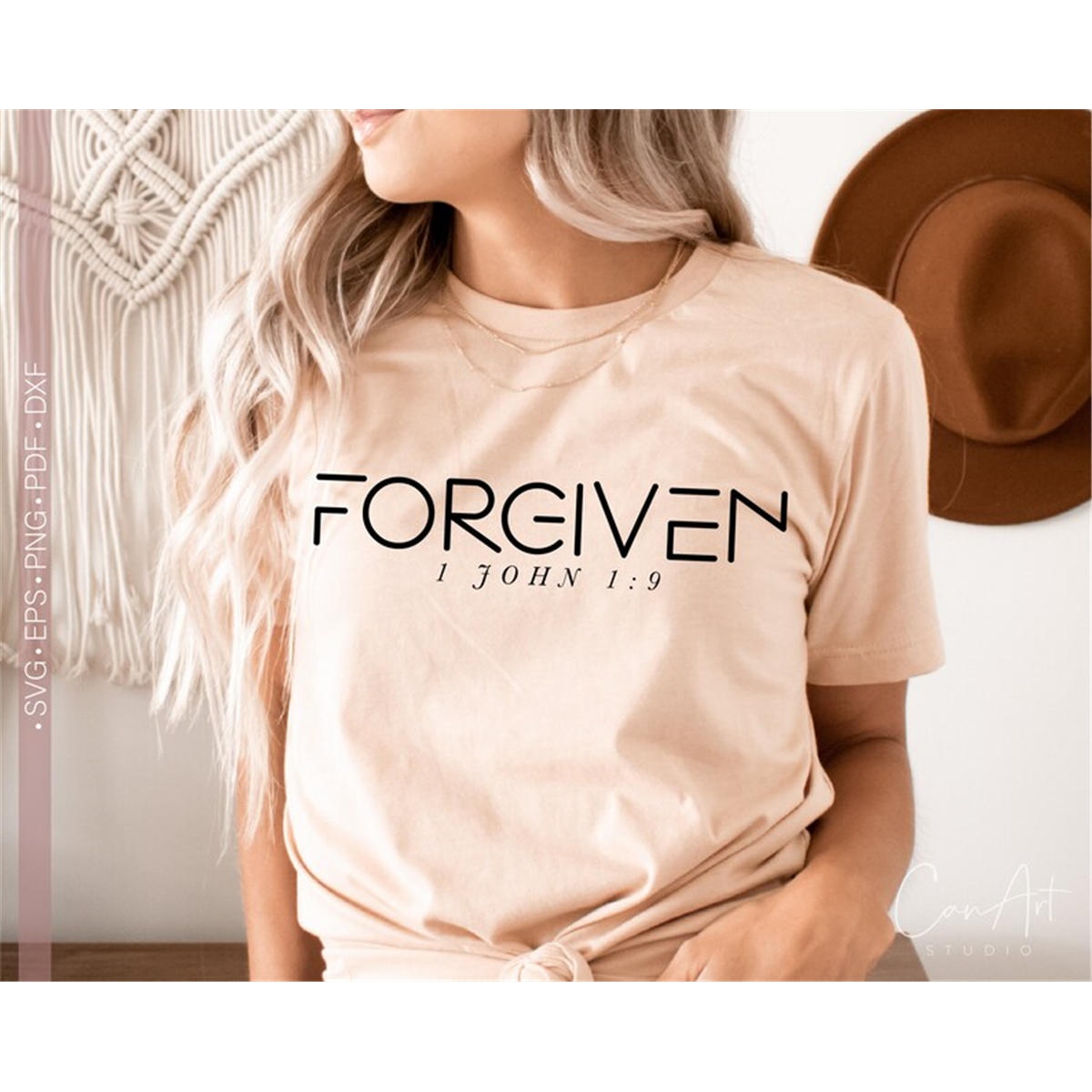 Forgiven SVG, Christian SVG PNG, 1 John 1:9 Svg, Bible Verse | Inspire ...