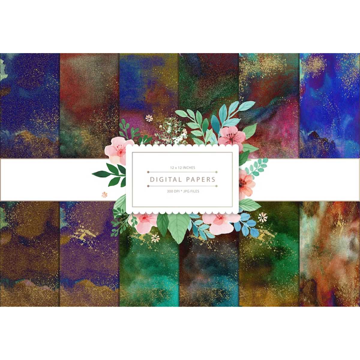 DIGITAL PAPERS Psychedelic Grunge | graphic resources printa | Inspire ...