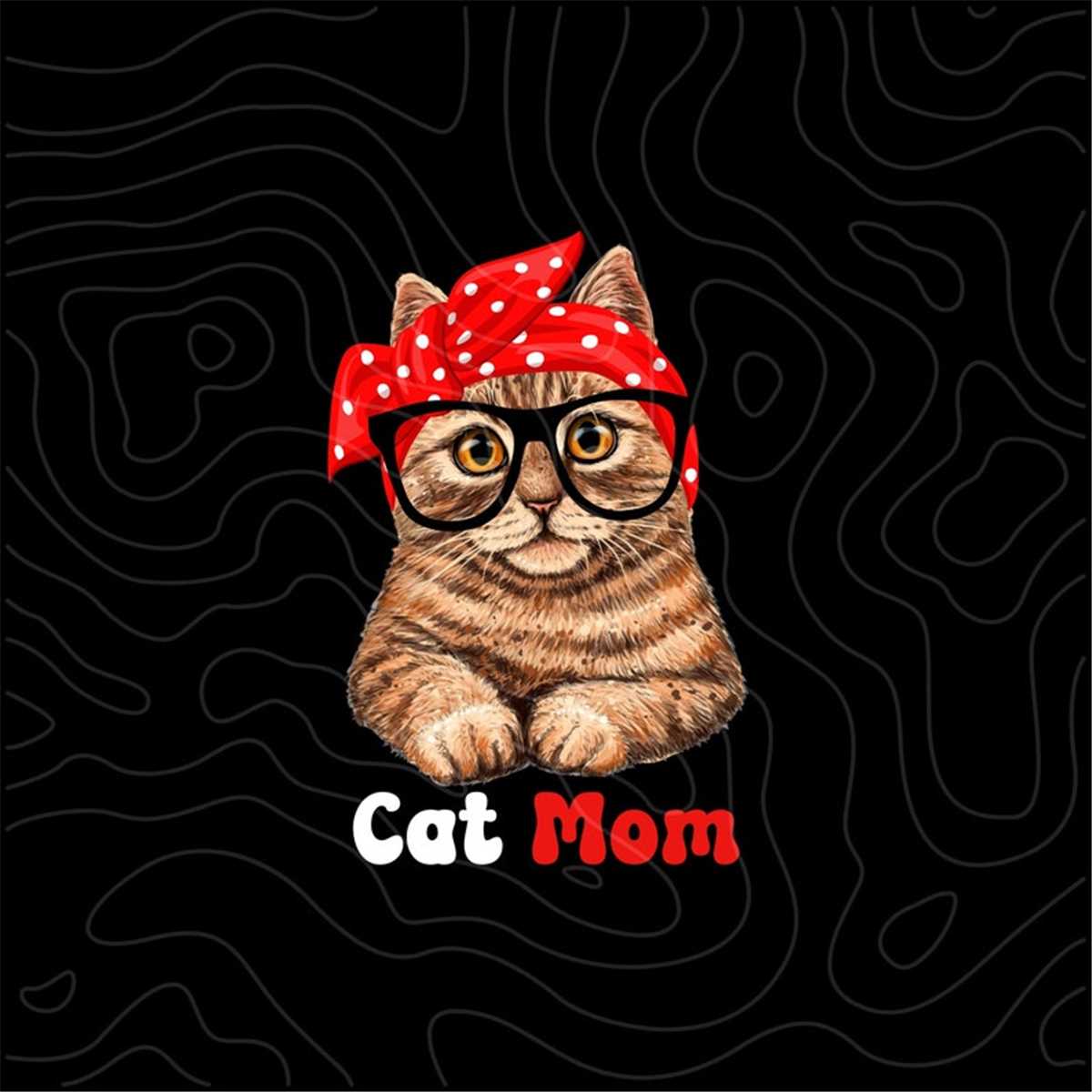 Cat Mom PNG Funny Cat Mom Cat Lovers Mother's Day Mom Png Ca - Inspire ...
