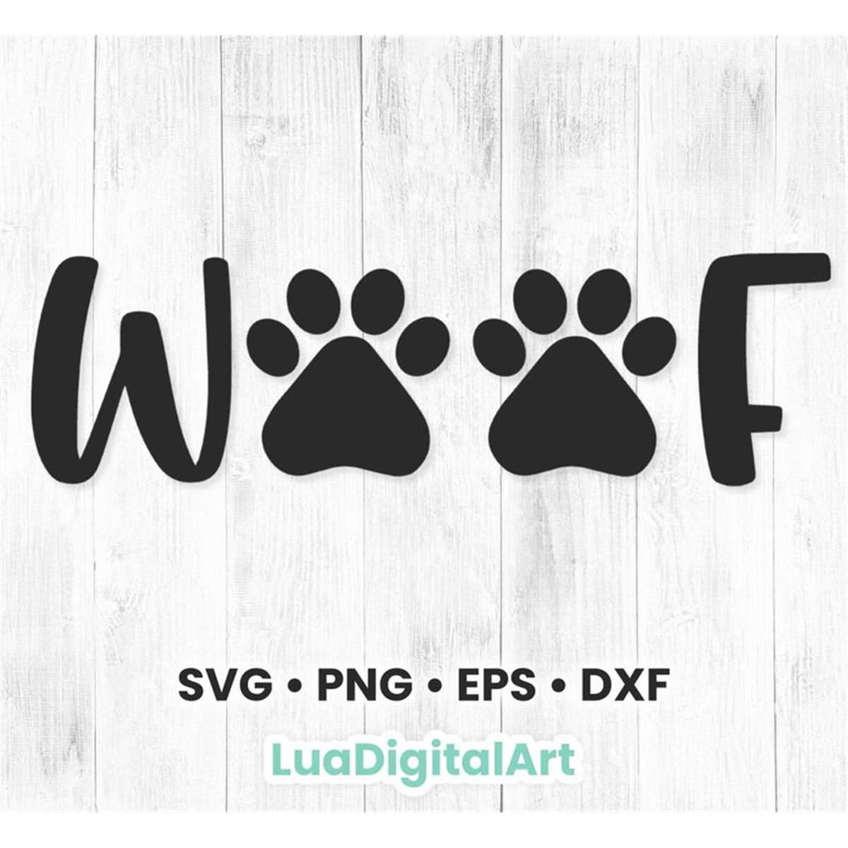 Dog SVG Woof | Inspire Uplift
