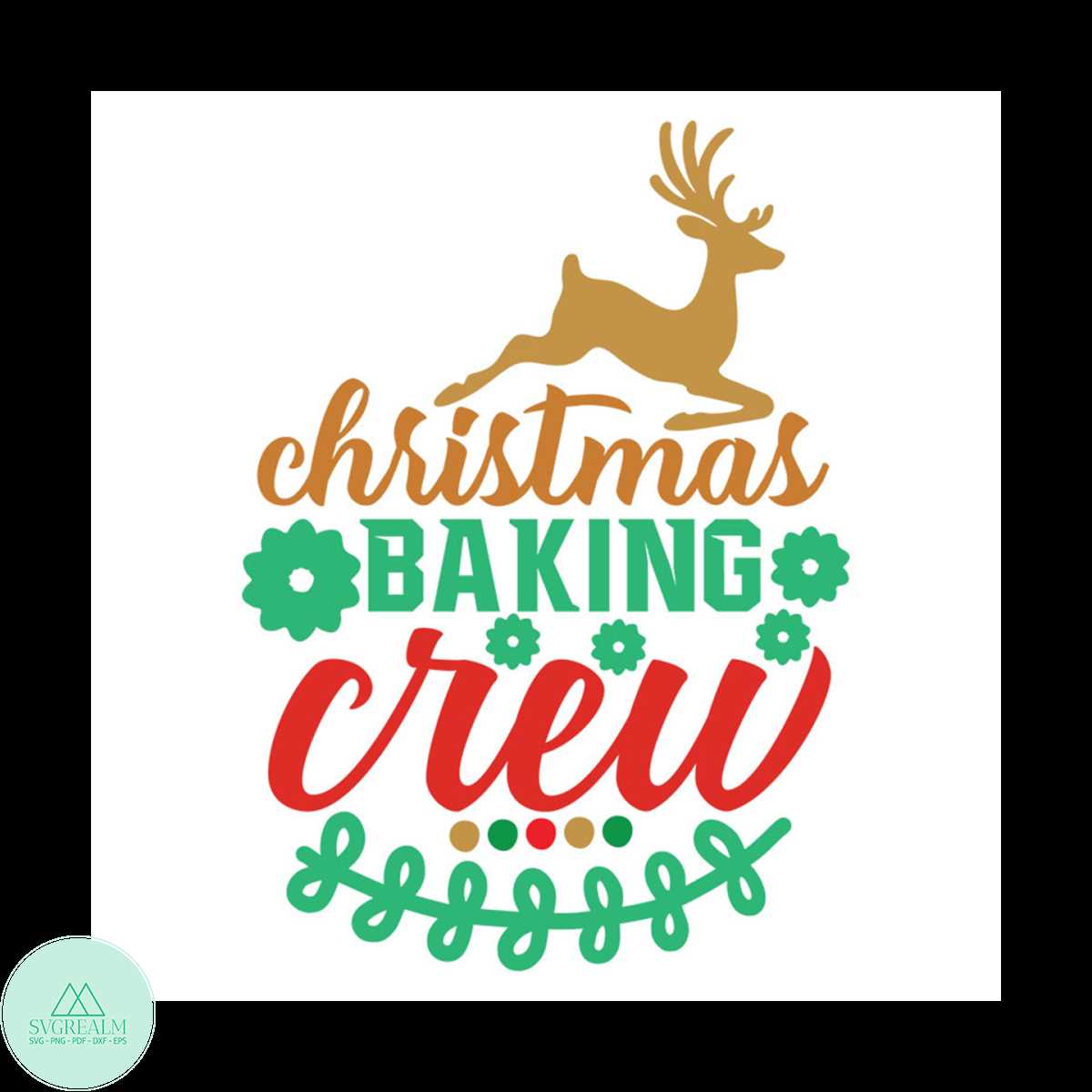 Christmas Baking Crew Mistletoe Svg, Christmas Svg, Baking C | Inspire ...