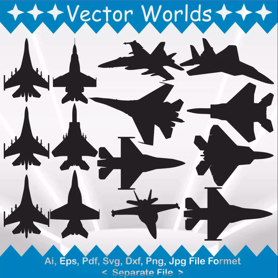 Fighter Plane svg, Fighter Planes svg, Fighter, Plane, SVG, - Inspire ...