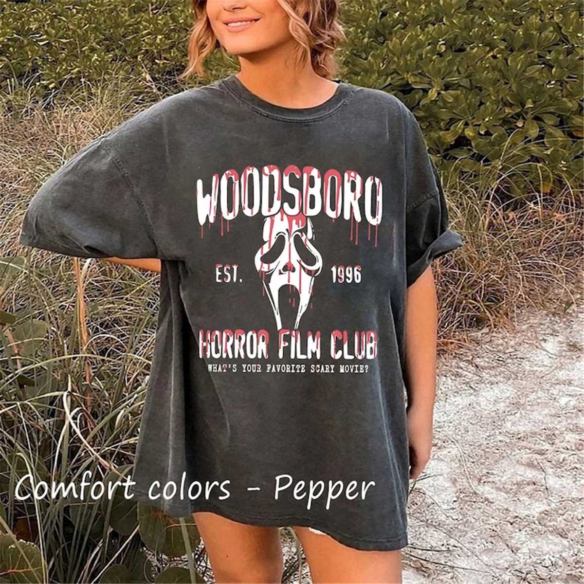Vintage Woodsboro Horror Club T-Shirt, Ghostface Shirt, Horr | Inspire ...