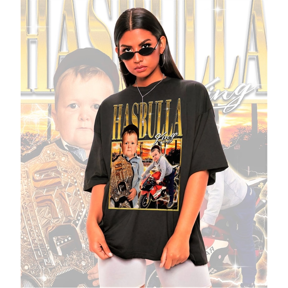 Retro King Hasbulla Shirt -King Hasbulla Tshirt,Hasbulla Hom - Inspire ...