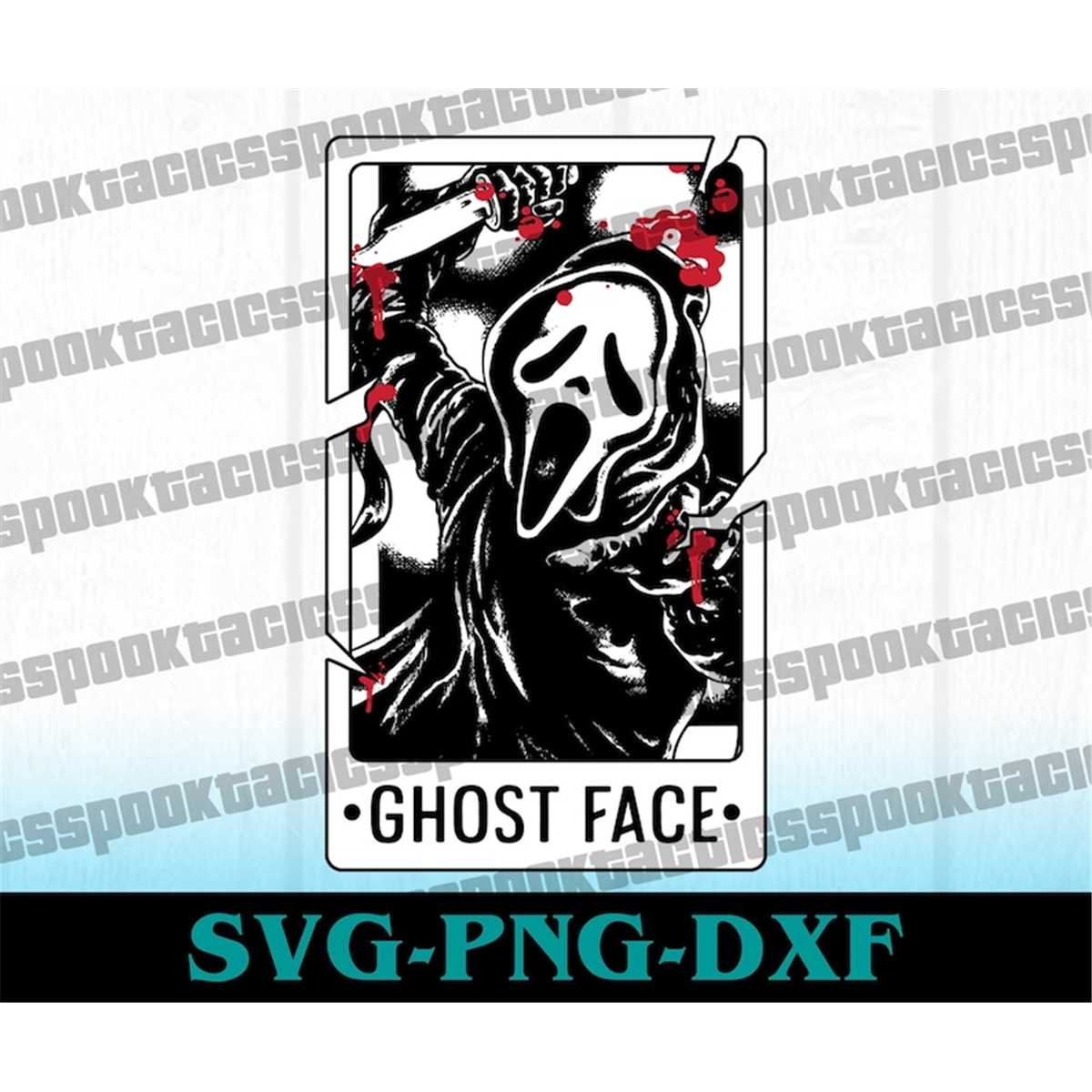 Ghostface SVG, scream svg, sydney prescott svg, tarot card s | Inspire ...