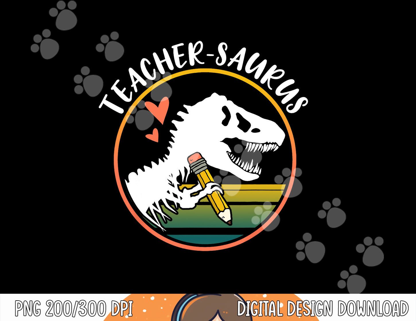 Teacher-saurus Funny Dinosaur Teacher design T-Rex design p - Inspire ...