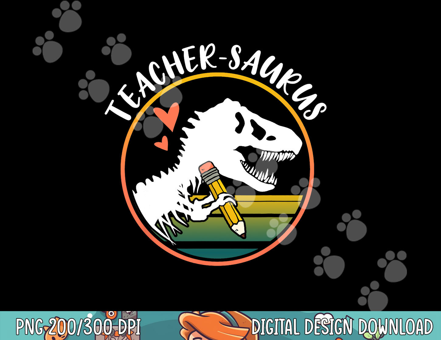 Teacher-saurus Funny Dinosaur Teacher design T-Rex design p - Inspire ...