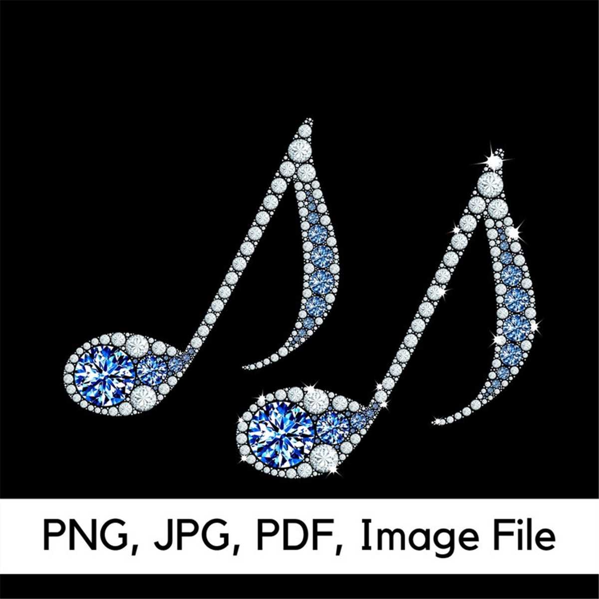 Diamonds Music Notes, Diamond Mosaic download, PNG, Image Fi - Inspire ...