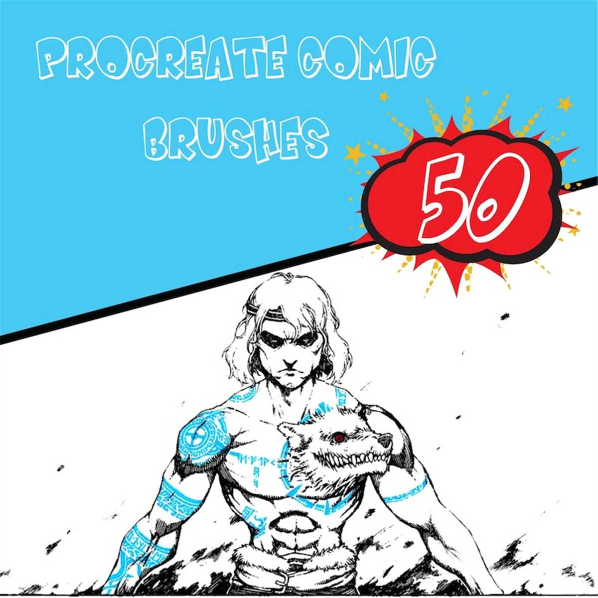 50 Procreate Comic Brushes, procreate cartoon brushes, procr - Inspire ...