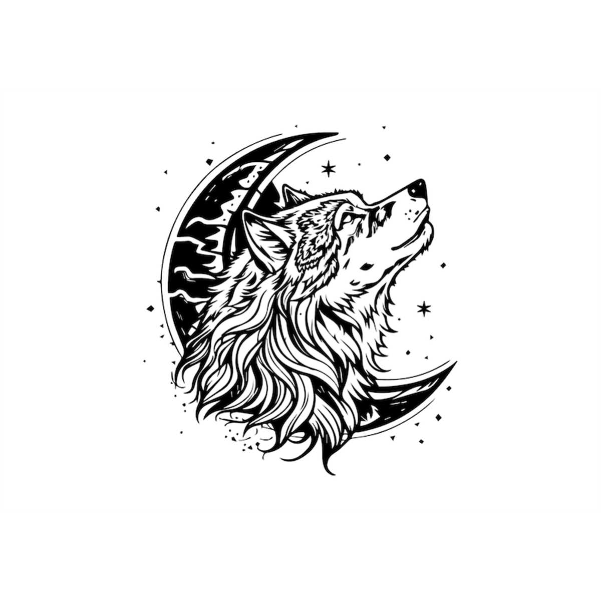 HOWLING WOLF SVG, Howling Wolf Clipart, Howling Wolf Svg Cut | Inspire ...