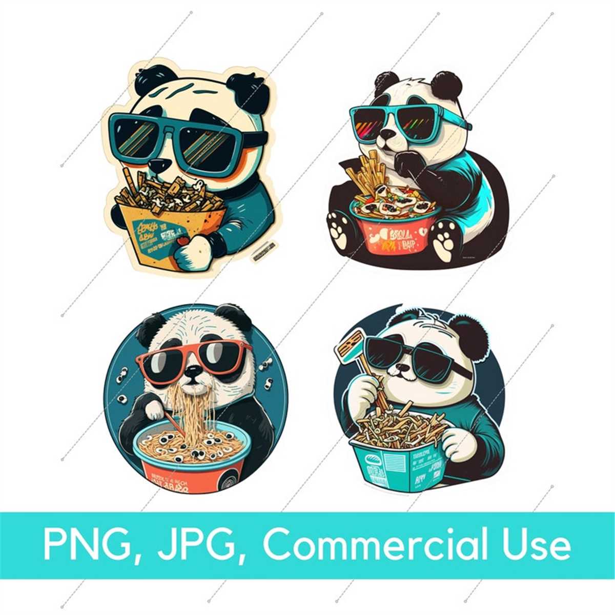 4 Characters Panda PNG, Funny Panda, PNG, Image file, Panda | Inspire ...