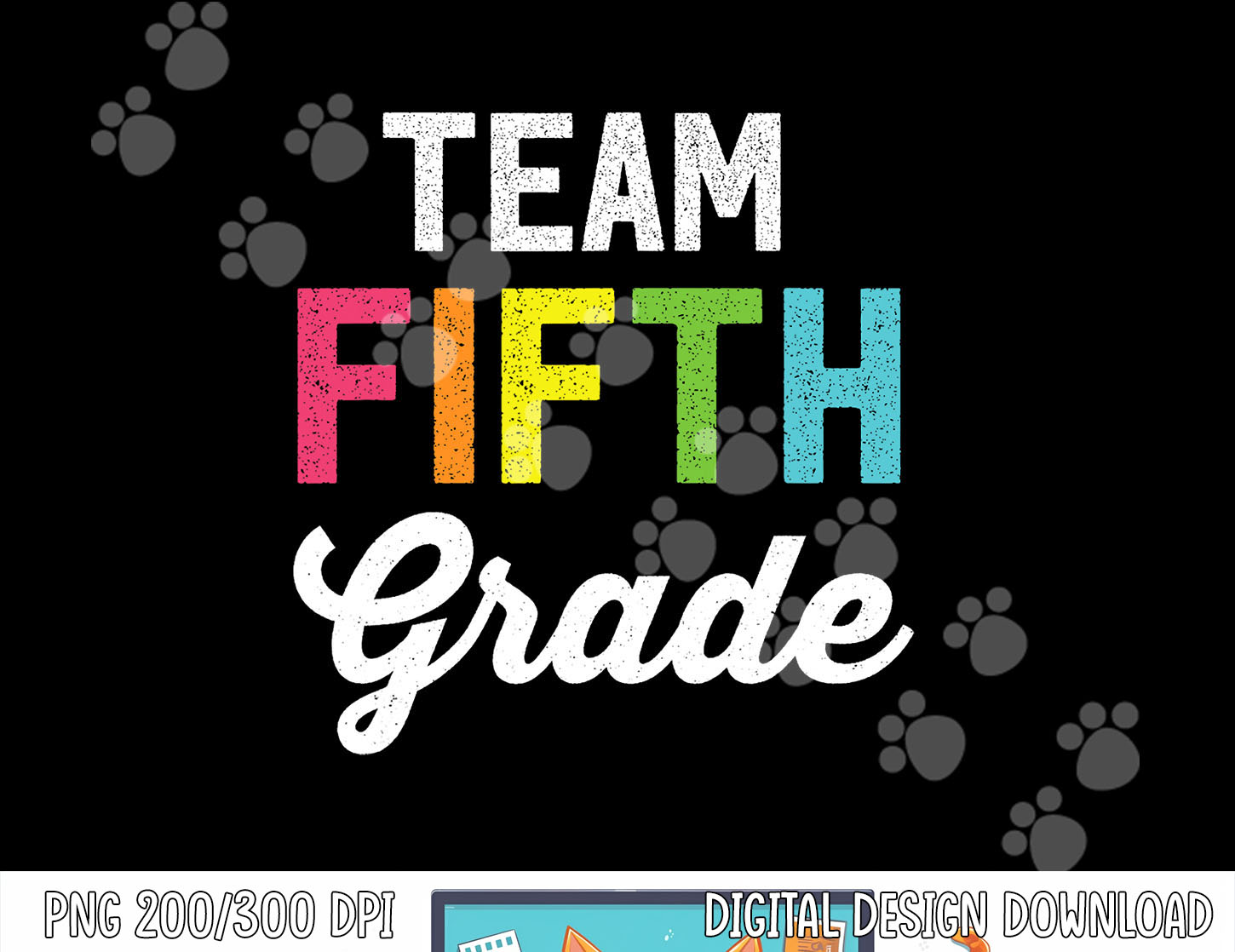 Team 5th Fifth Grade Teacher Back To School T Shirt Top png - Inspire ...