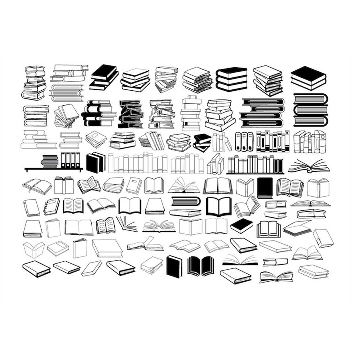 BOOKS SVG, BOOKS Svg cut files for Cricut, Book Svg Cut File | Inspire ...