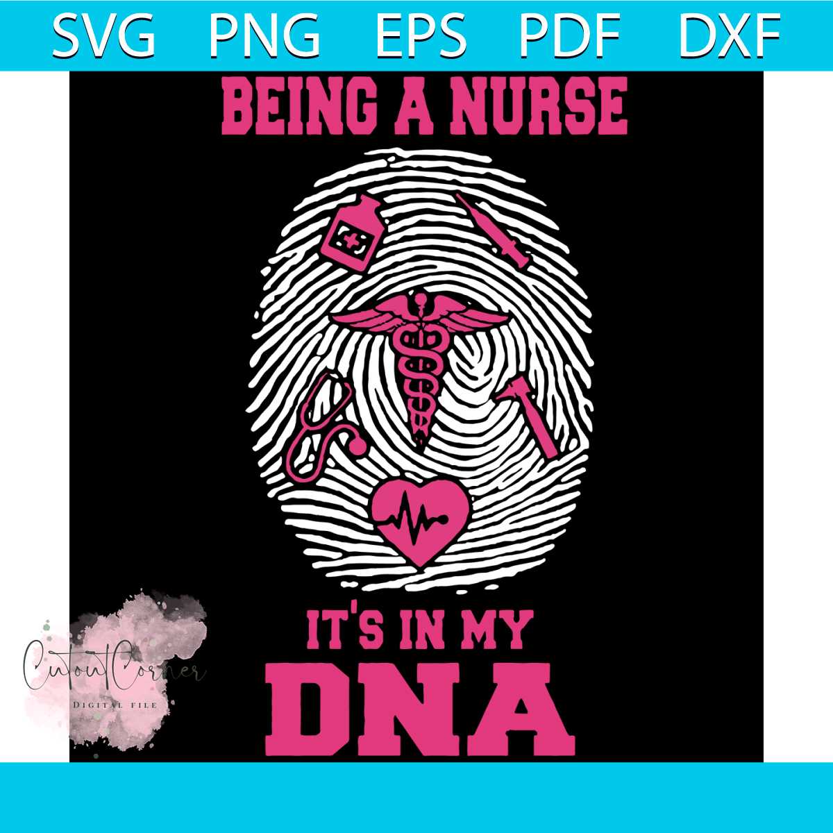 Being A Nurse Its In My Dna Svg, Being A Nurse Svg, nurse sv | Inspire ...