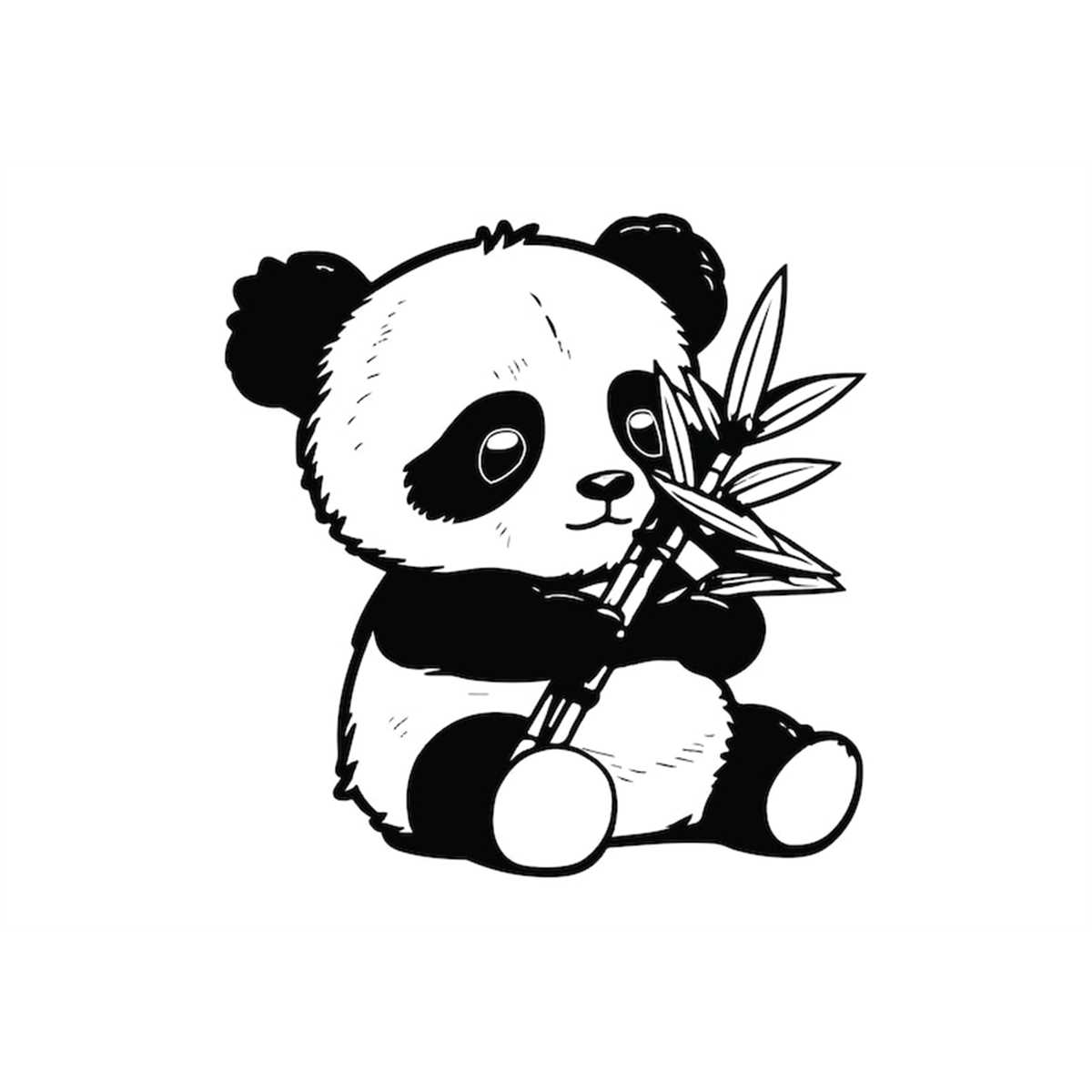 PANDA SVG, Cute PANDA Svg, Cartoon Panda Svg, Panda Clipart, | Inspire ...